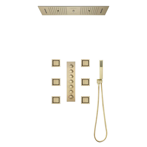 Fontanashowers Perugia Remote Controlled Thermostatic Led Recessed